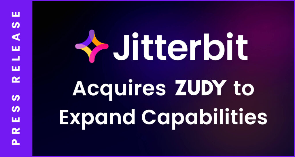 Low-Code Development Platform Zudy Acquired | Jitterbit